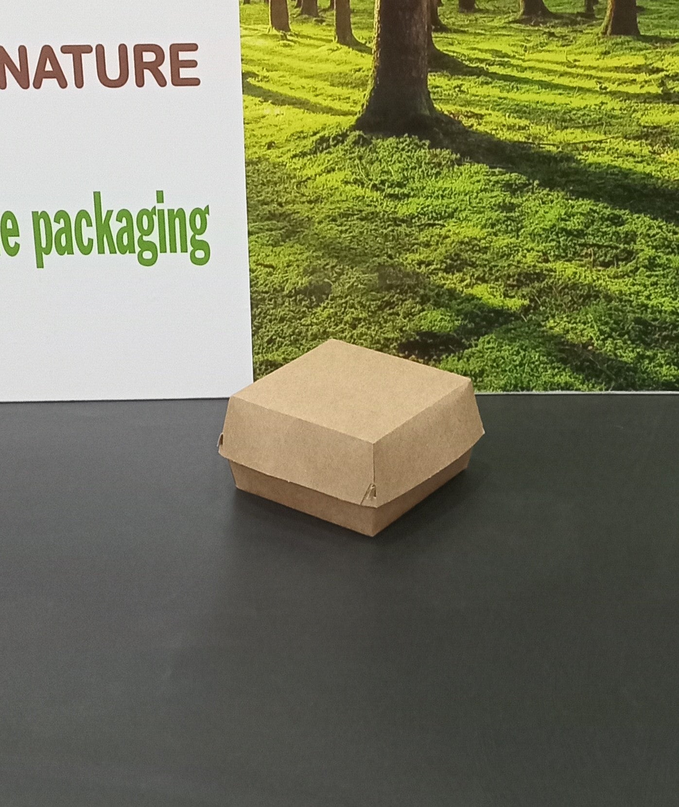 100 Standard kraft burger boxes – LIVPACK PACKAGING