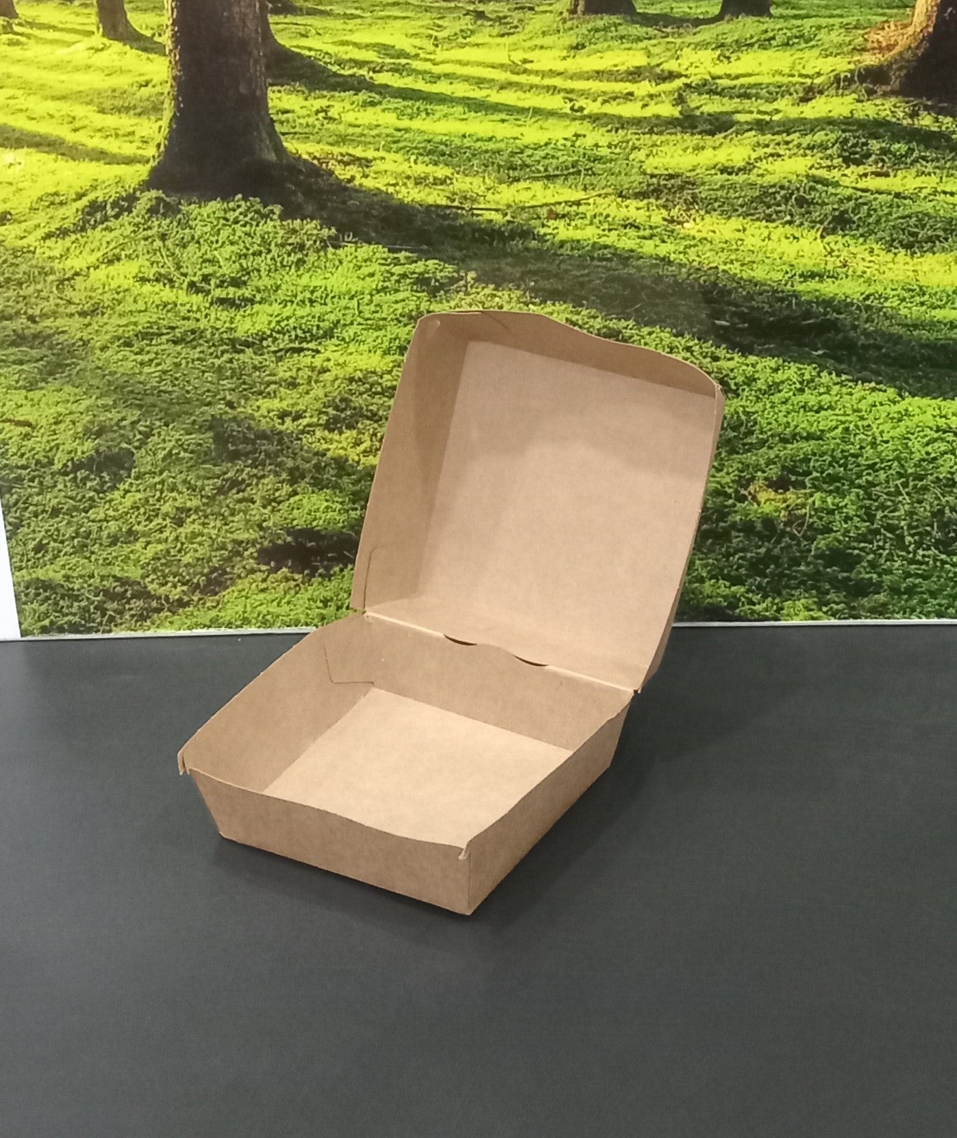 100 Standard kraft burger boxes – LIVPACK PACKAGING